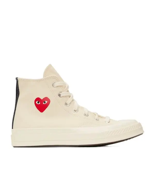 Play Comme Des Garcon X Converse Single Heart Chuck 70 Sneakers