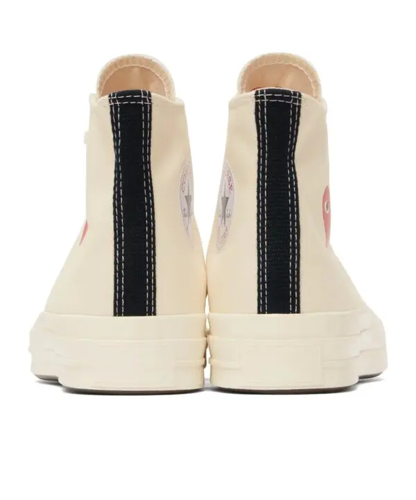 Play Comme Des Garcon X Converse Single Heart Chuck 70 Sneakers