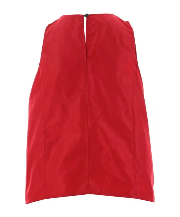 MARIA CALDERARA Pleated Sleeveless Top