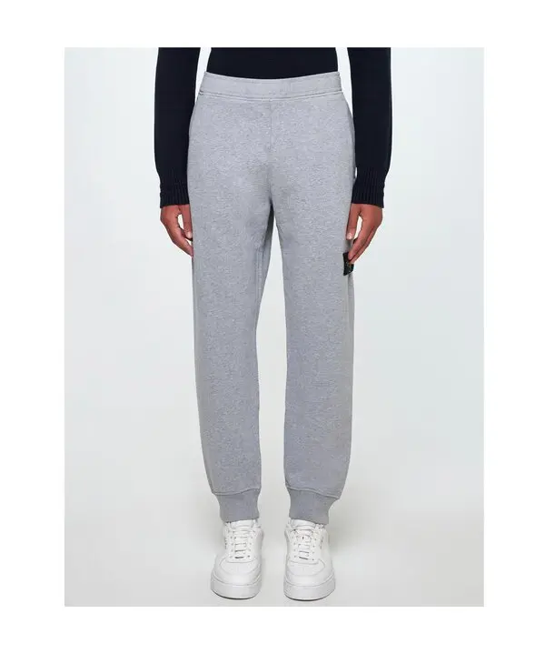 Stone Island Logo Patch Tapered-leg Sweatpants