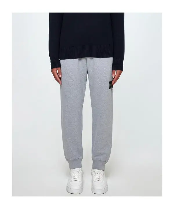 Stone Island Logo Patch Tapered-leg Sweatpants
