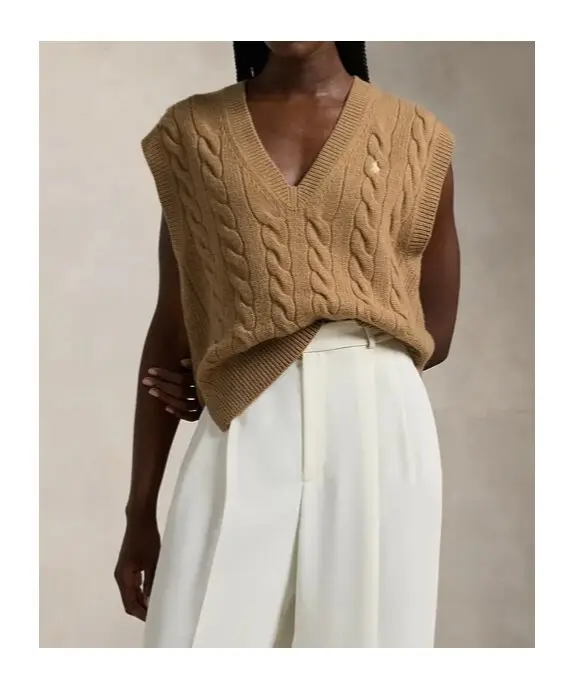 Polo Ralph Lauren V-neck Cable Knit Vest