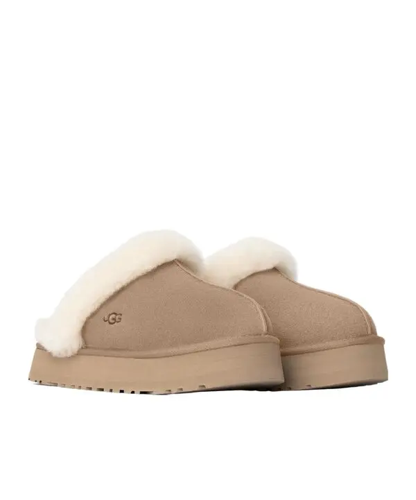 UGG Disquette Logo Embossed Platform Slippers