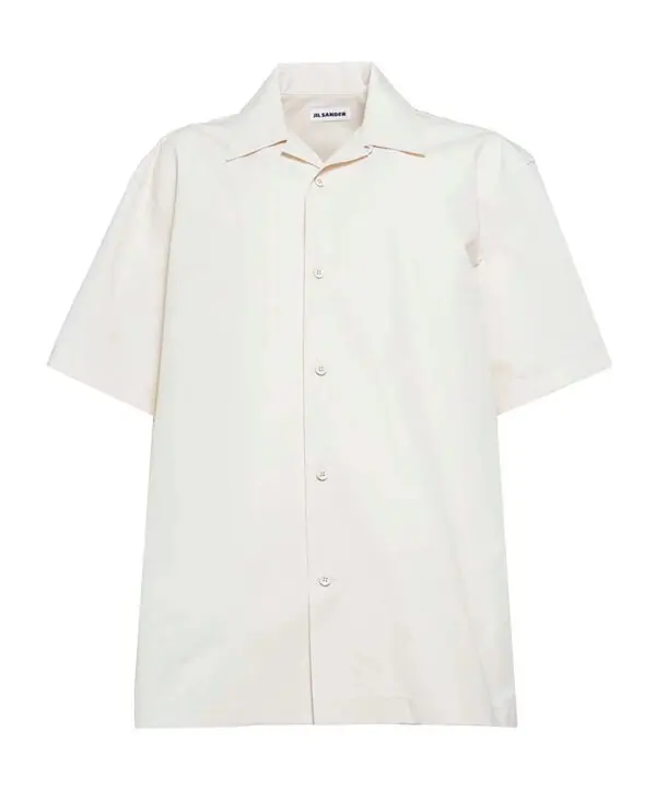 JIL SANDER Short-sleeved Poplin Shirt