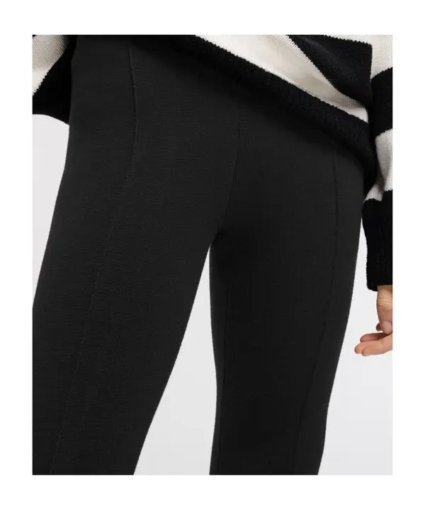 BARRIE Pleated Wool Cashmere Leggings