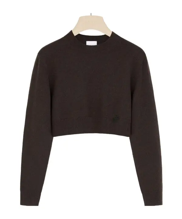 PATOU Cropped Knit Sweater