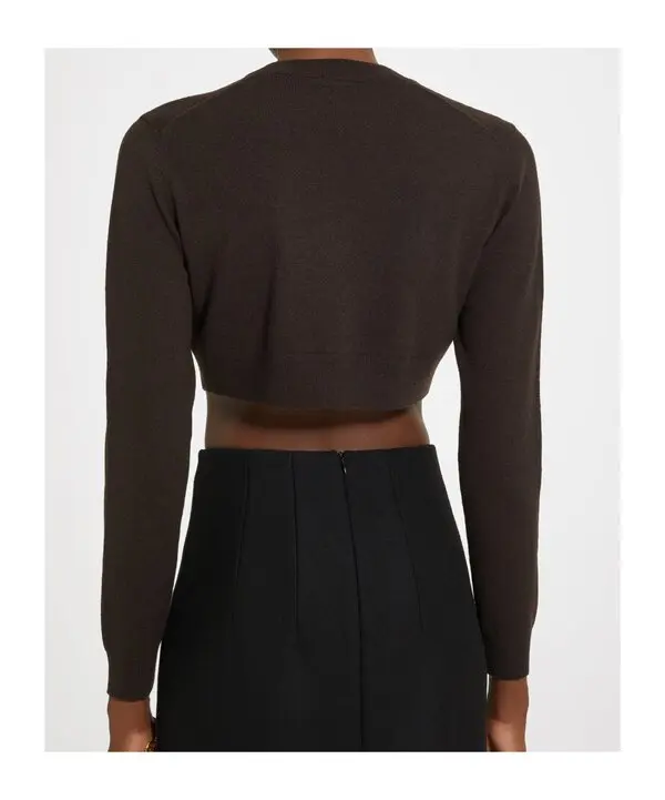 PATOU Cropped Knit Sweater