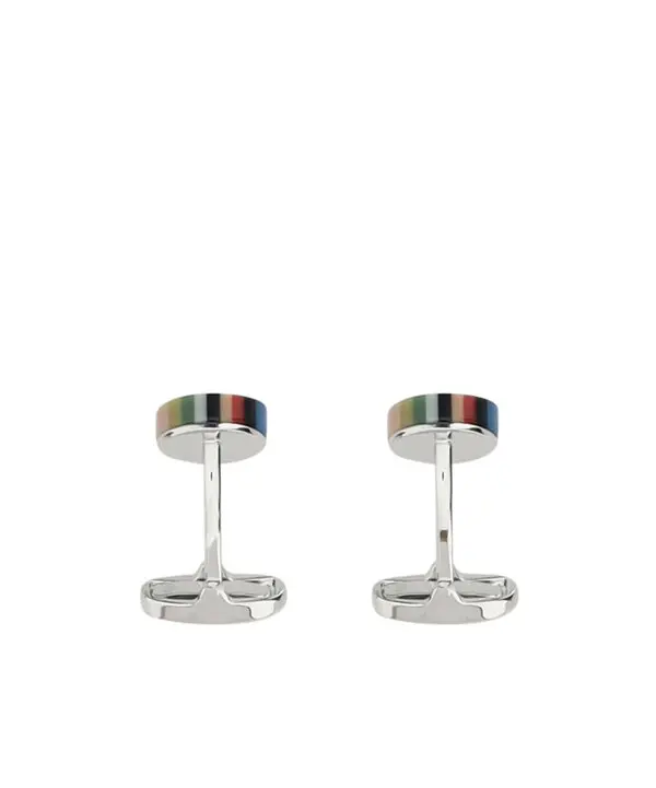 Paul Smith Signature Stripe Button Cufflinks