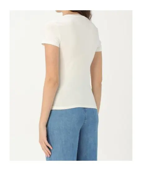 Patrizia Pepe Rhinestone-logo T-shirt