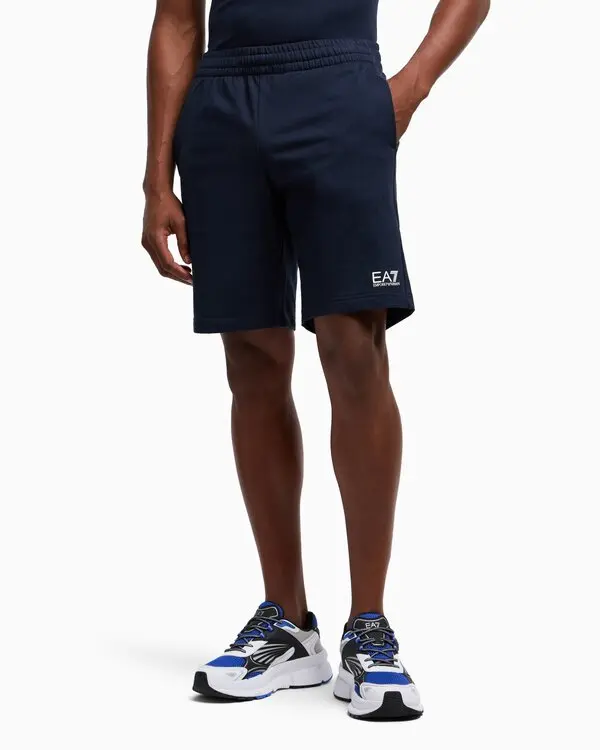 EA7 Logo Printed Track Shorts