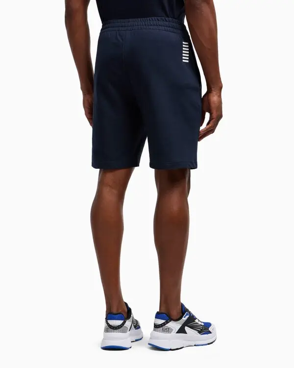 EA7 Logo Printed Track Shorts