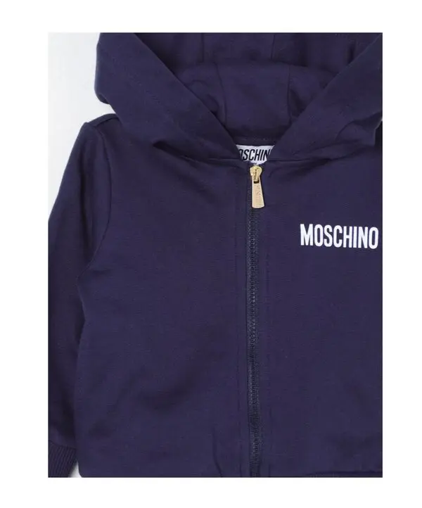 Moschino Long-sleeved Zipper Sweatshirt