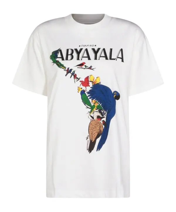 Farm Rio Abya Yala Graphic T-shirt - White