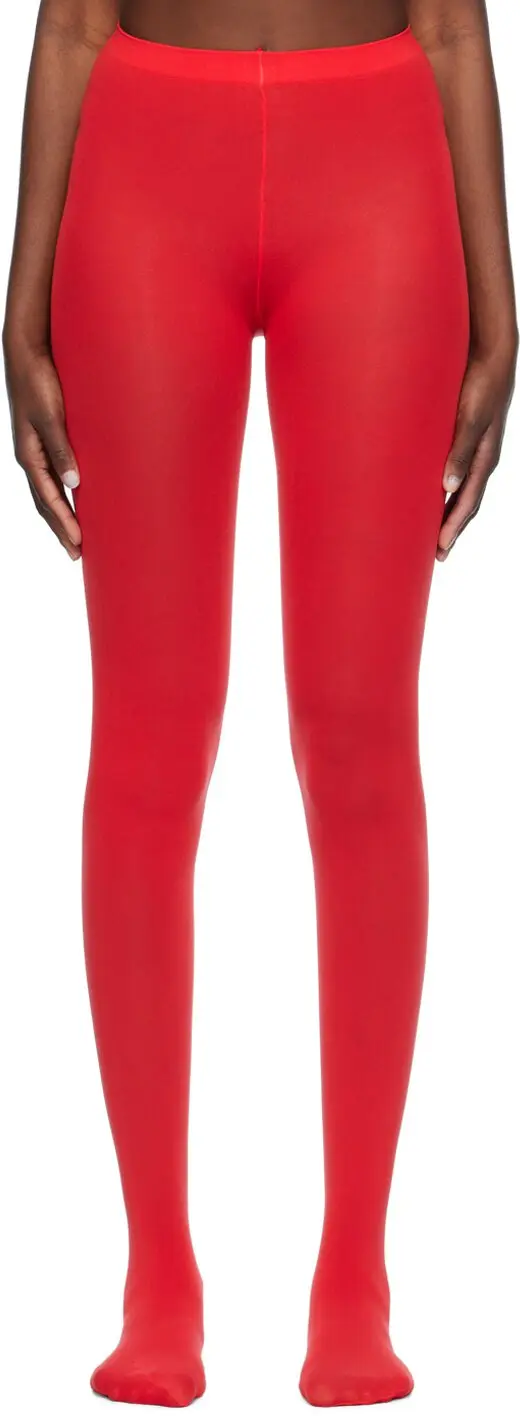 Comme Des Garçons High-rise Pantyhose - Red