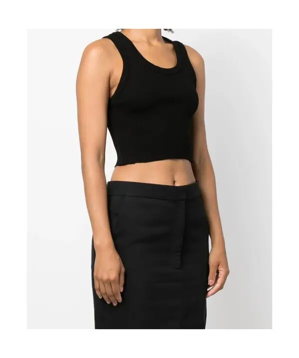 AGOLDE Ribbed Knit Cropped Vest