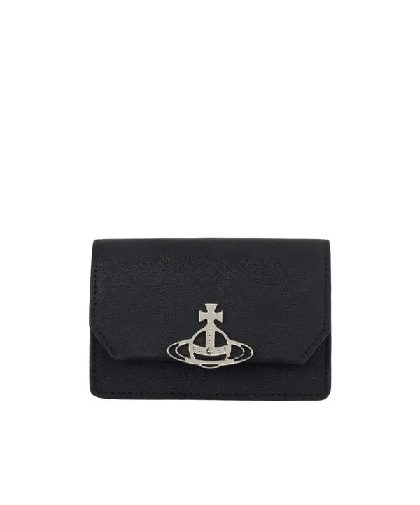 VIVIENNE WESTWOOD Orb Plaque Wallet - Black