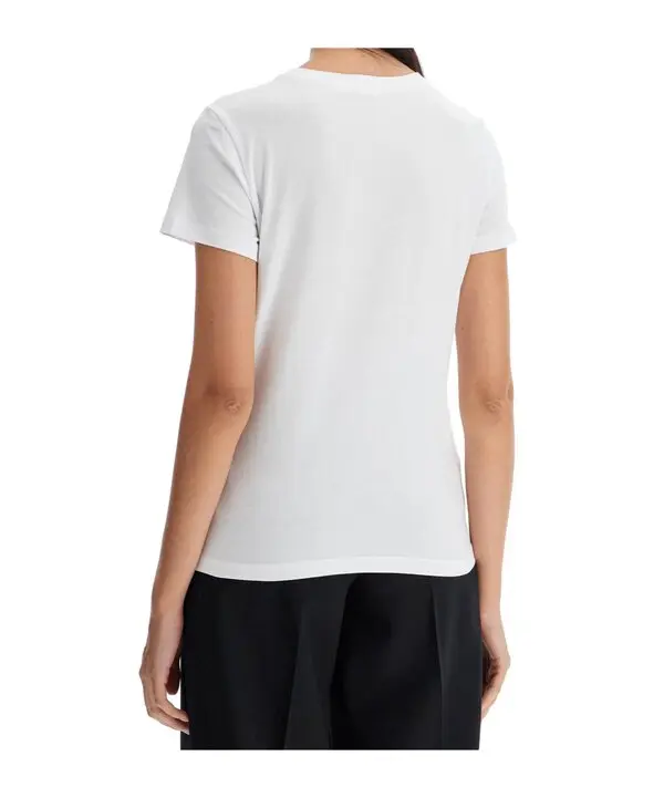 Pinko Logo-embroidered Crewneck T-shirt