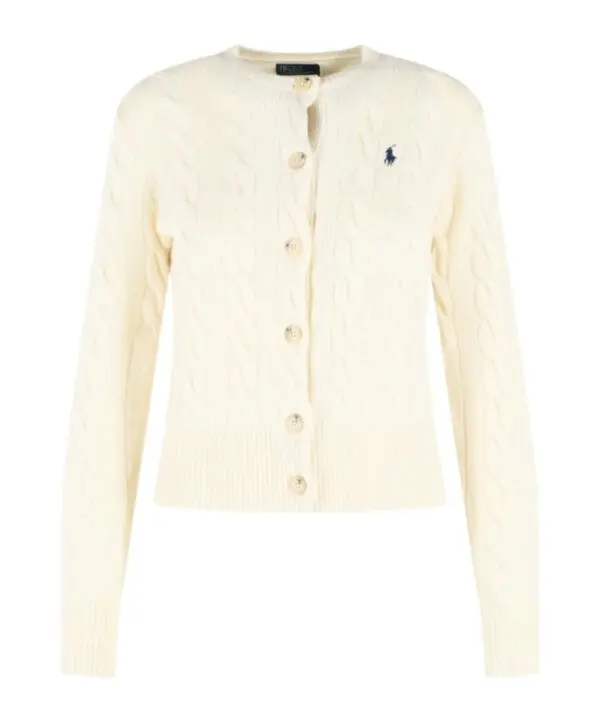Polo Ralph Lauren Cable Knit Cardigan - Cream