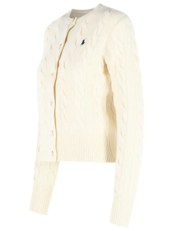 Polo Ralph Lauren Cable Knit Cardigan - Cream