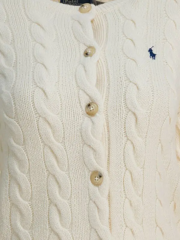 Polo Ralph Lauren Cable Knit Cardigan - Cream