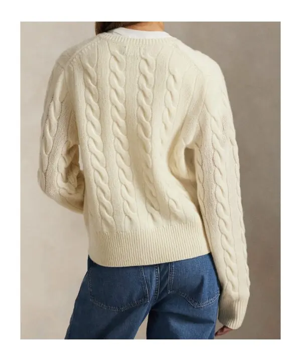 Polo Ralph Lauren Cable Knit Cardigan - Cream