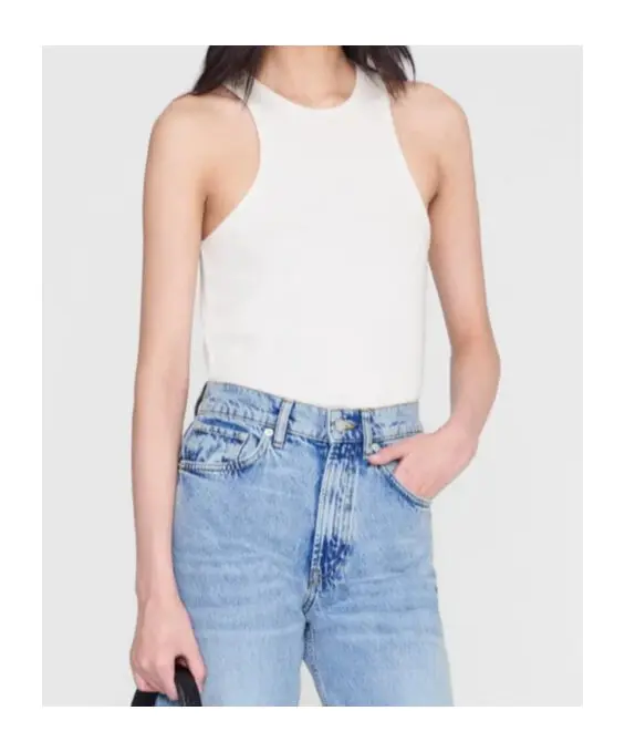 ANINE BING Ribbed Tank Top