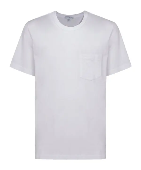 JAMES PERSE Crewneck Short-sleeved T-shirt - White