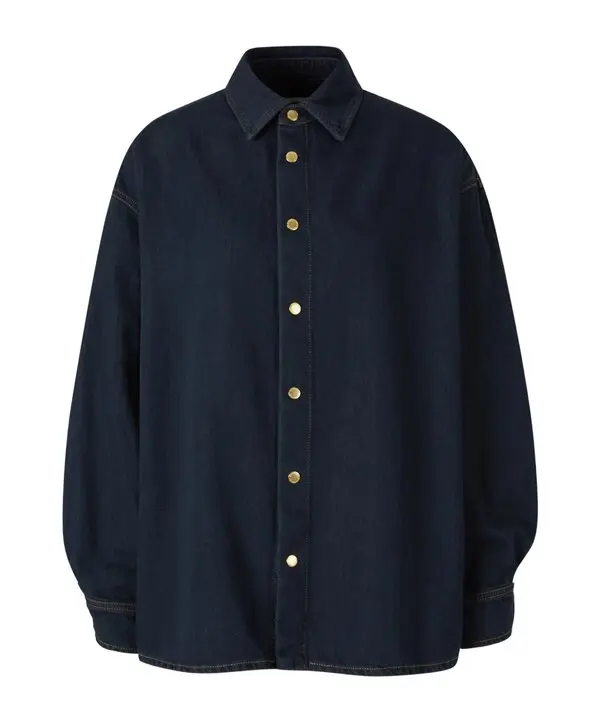 DARKPARK Long-sleeved Denim Shirt - Blue