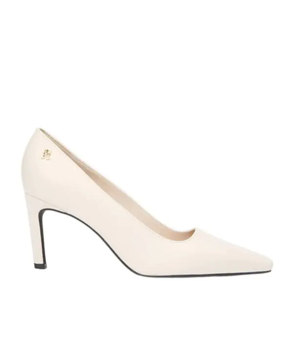Tommy Hilfiger Classic Stiletto Heel Pumps - Cream