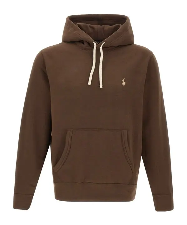 Polo Ralph Lauren Logo-embroidered Hoodie - Brown