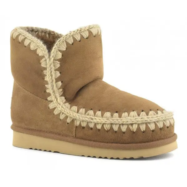 Mou Round Toe Logo Detail Boots