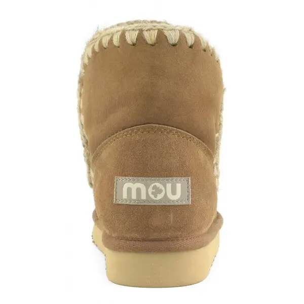 Mou Round Toe Logo Detail Boots