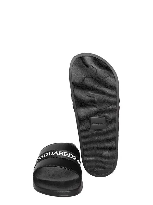Dsquared2 Logo Almond Toe Sliders