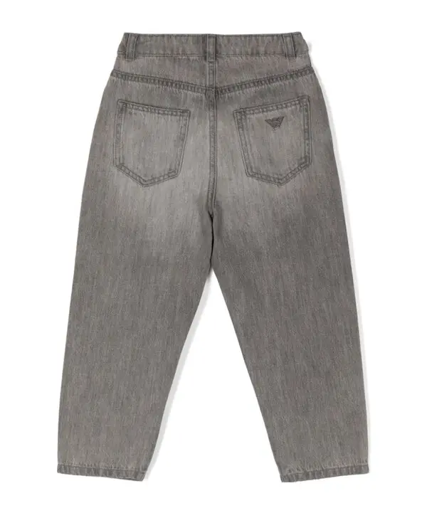 Emporio Armani Distressed Tapered Jeans