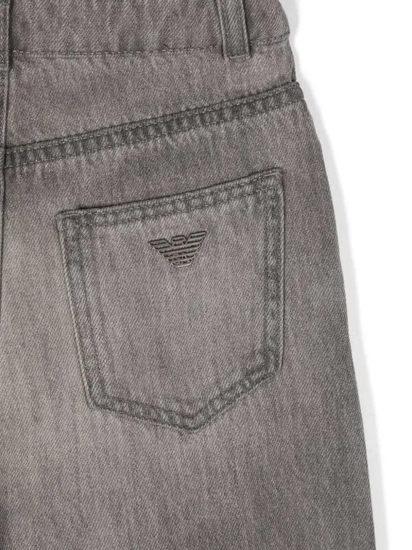 Emporio Armani Distressed Tapered Jeans
