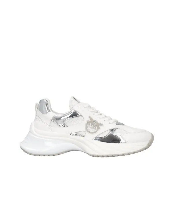 Pinko Logo Patch Round Toe Sneakers