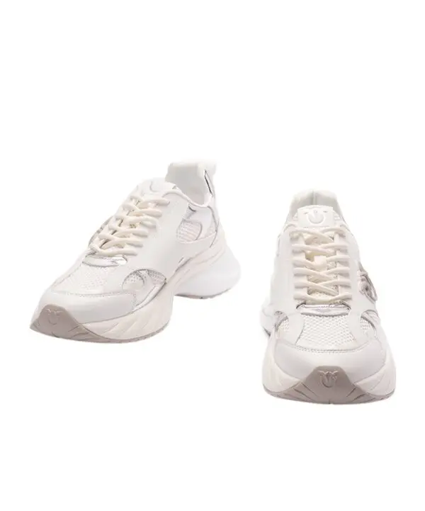 Pinko Logo Patch Round Toe Sneakers