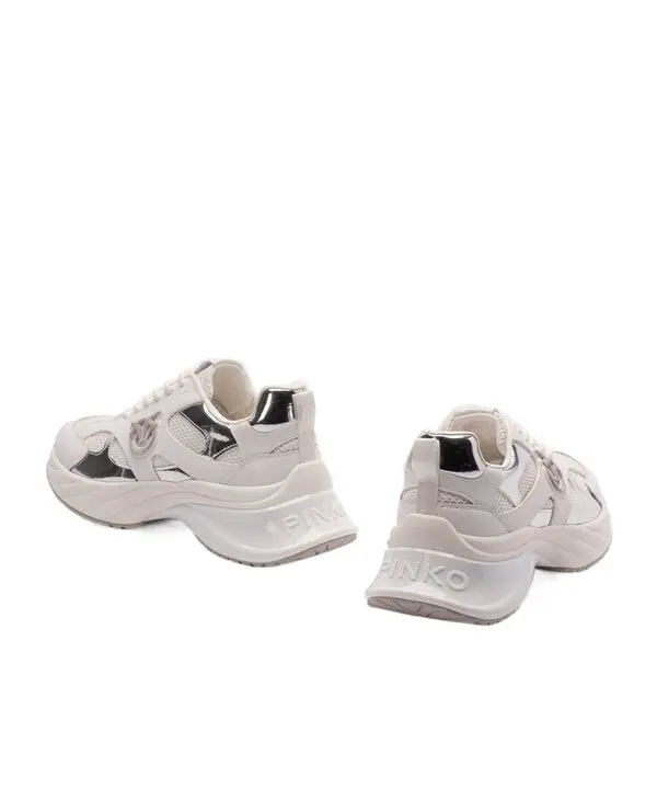 Pinko Logo Patch Round Toe Sneakers