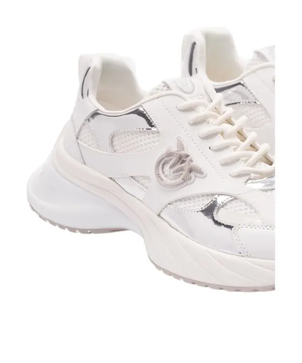 Pinko Logo Patch Round Toe Sneakers