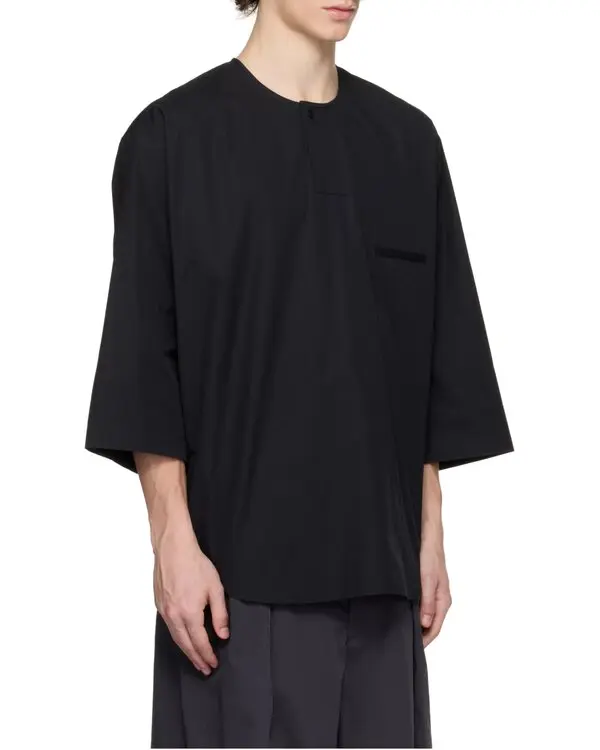 LEMAIRE Henley Button Shirt
