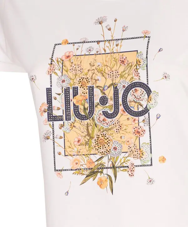 Liu Jo Logo Embellished T-shirt