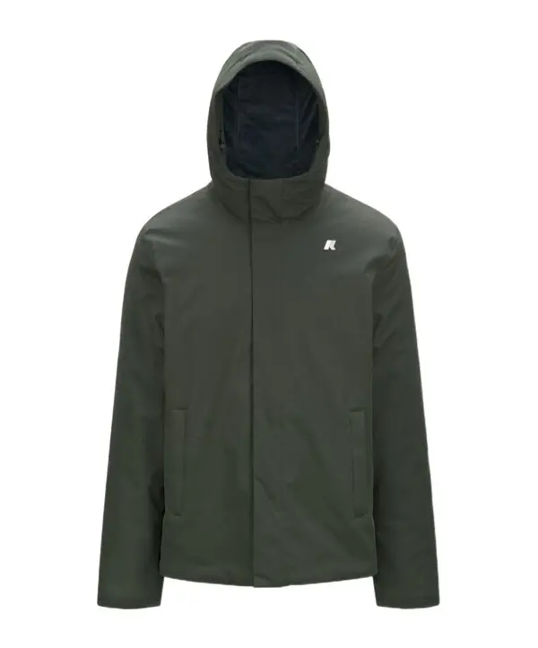 K-WAY Jacko" Hooded Twill Jacket - Green