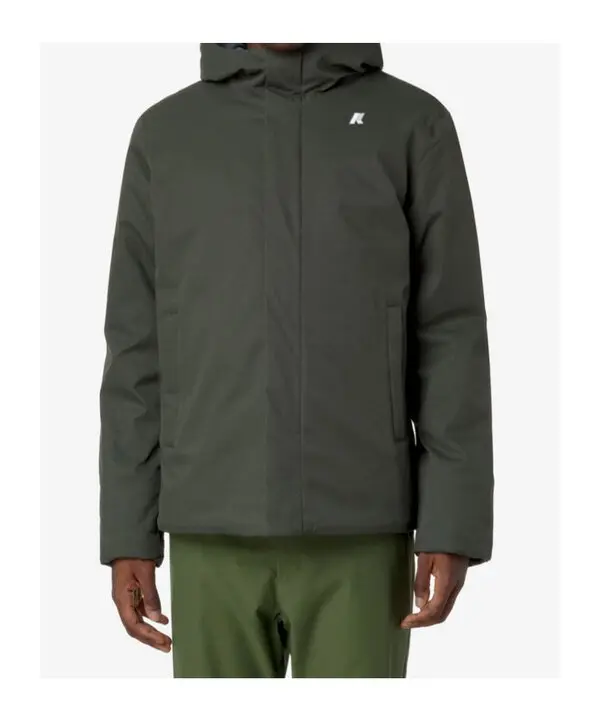 K-WAY Jacko" Hooded Twill Jacket - Green