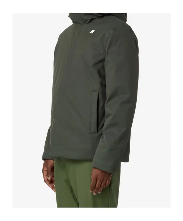 K-WAY Jacko" Hooded Twill Jacket - Green