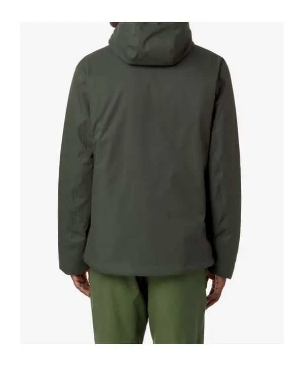 K-WAY Jacko" Hooded Twill Jacket - Green