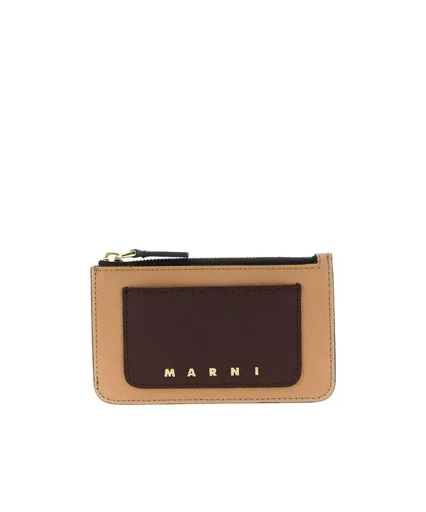Marni Saffiano Zipped Cardholder