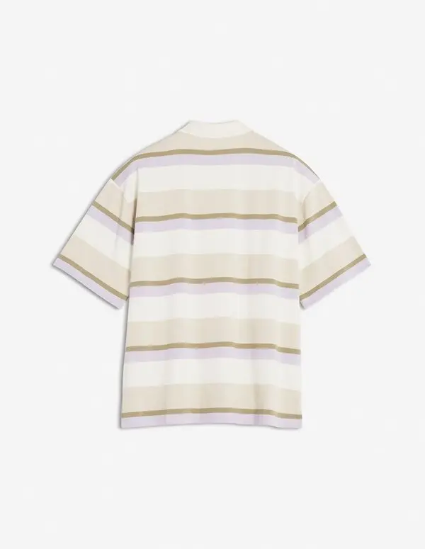 Maison Kitsuné Striped Ss Oversize Polo Shirt