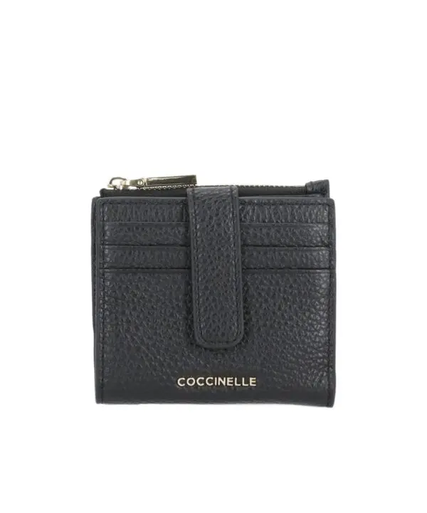 COCCINELLE Logo Lettering Zipped Wallet