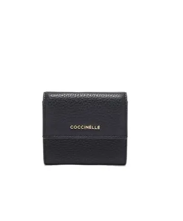 COCCINELLE Logo Lettering Tri-fold Wallet