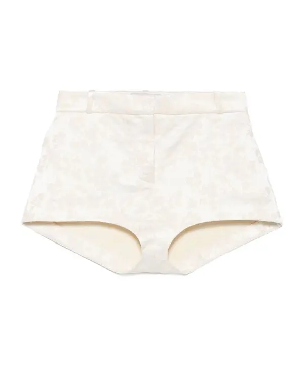 Coperni Floral Jacquard Shorts - White